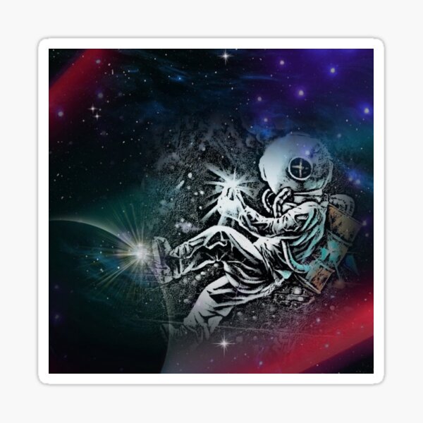 "Space moonwalk" Sticker for Sale by Vassago84 | Redbubble