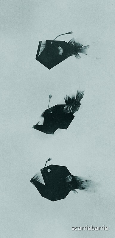 "Angry angler fish" by scarriebarrie | Redbubble