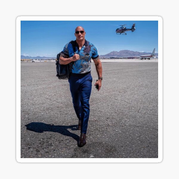 "dwayne johnson" Sticker by momo444 | Redbubble