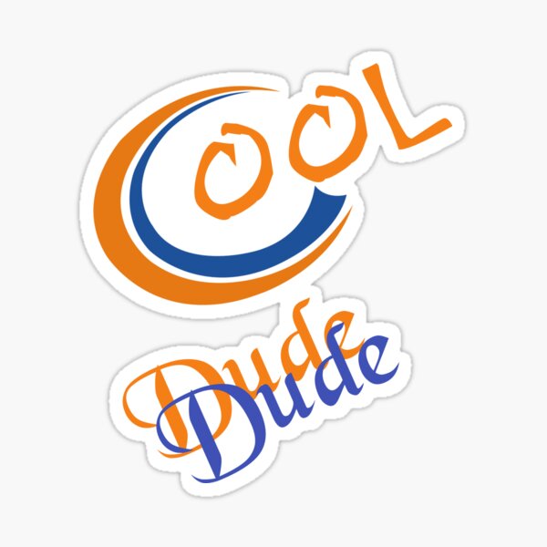"COOL DUDE " Sticker for Sale by gurinder1234 | Redbubble