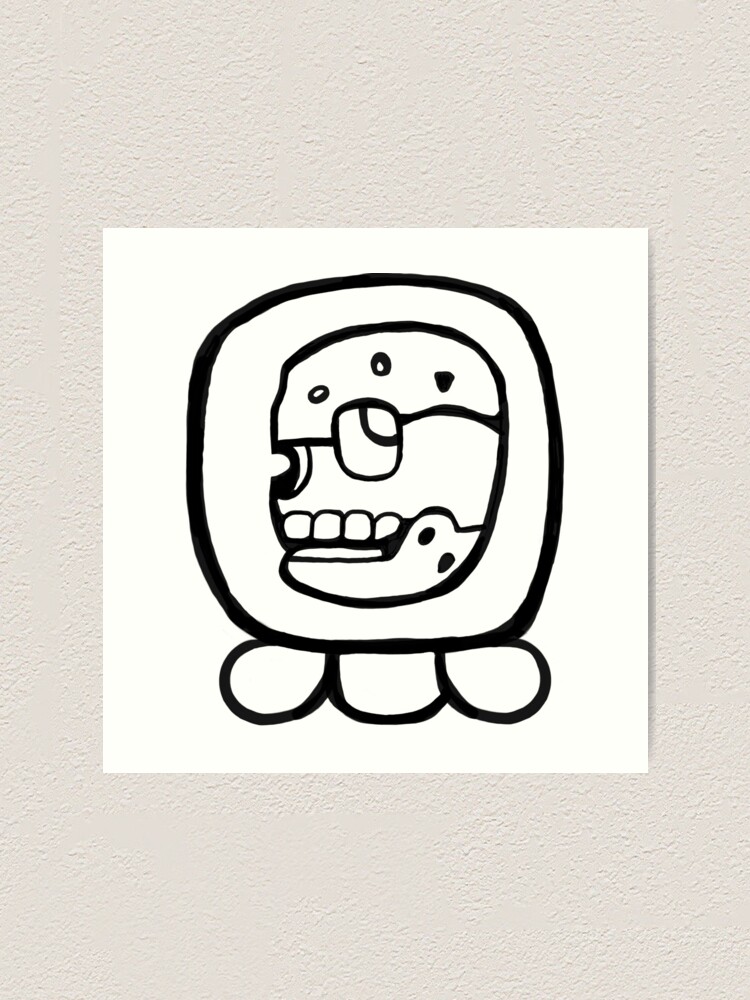 Lámina artística «Kimi - Glifo del Calendario Maya Tzolk'in - Día 6 ...