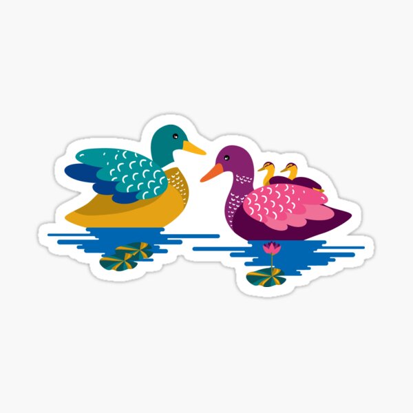 Pegatina «Patos y patitos por todas partes» de pakanta | Redbubble