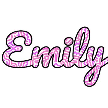 "Emily Handwritten Name" Poster for Sale by inknames | Redbubble