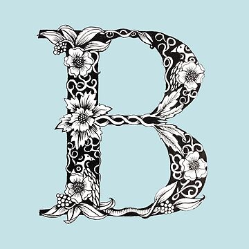 " Decorative Letter B" Sticker for Sale by DecorativeD | Redbubble