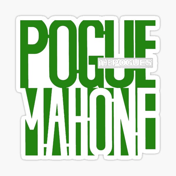 "Pogues " Sticker for Sale by RedSails2020 | Redbubble