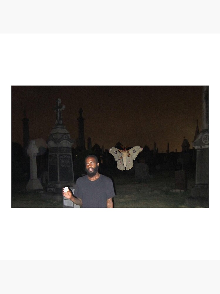 "MC Ride Death Grips graveyard moth" Poster by PussyDew | Redbubble