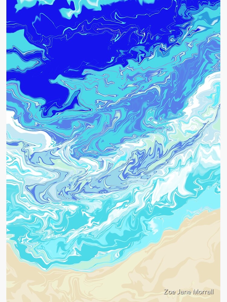 "The sea. An oily marble effect. " Poster by ZoMoCreations | Redbubble