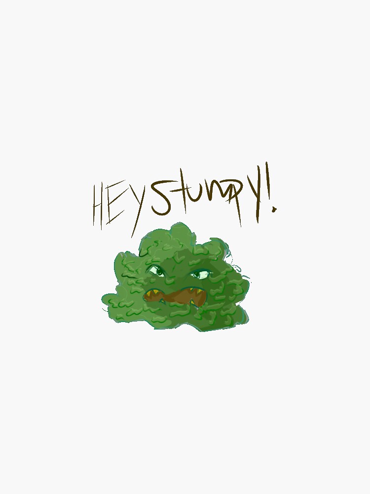 "Angry Bush" Sticker for Sale by Princesskitkat | Redbubble