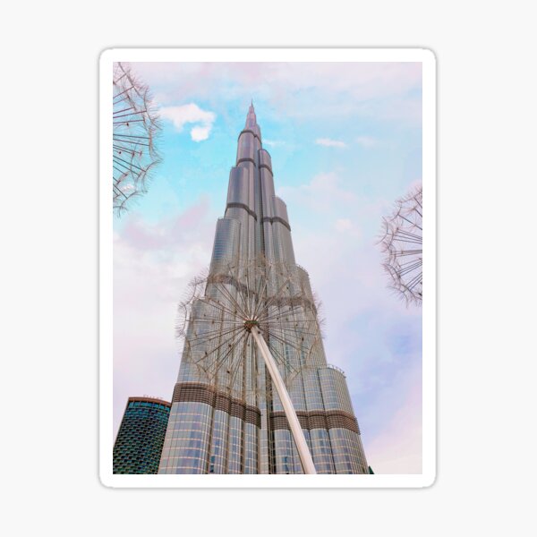"Dubai Burj Khalifa" Sticker for Sale by Annalinda-96 | Redbubble