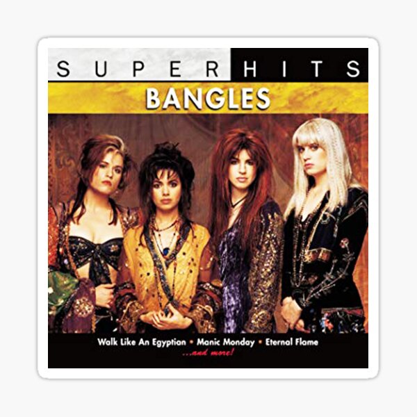 "most popular music legendary the bangles manic monday" Sticker for ...