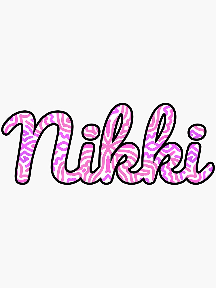 "Nikki Handwritten Name" Sticker by inknames | Redbubble