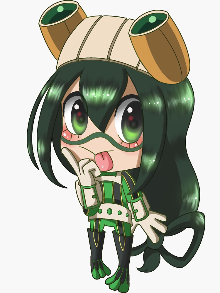 "Chibi Asui Tsuyu" Sticker for Sale by tsukicreativeco | Redbubble