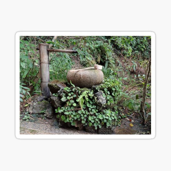 "Rustic Waterspout in Rural Japan" Sticker for Sale by cuisinecat2 ...