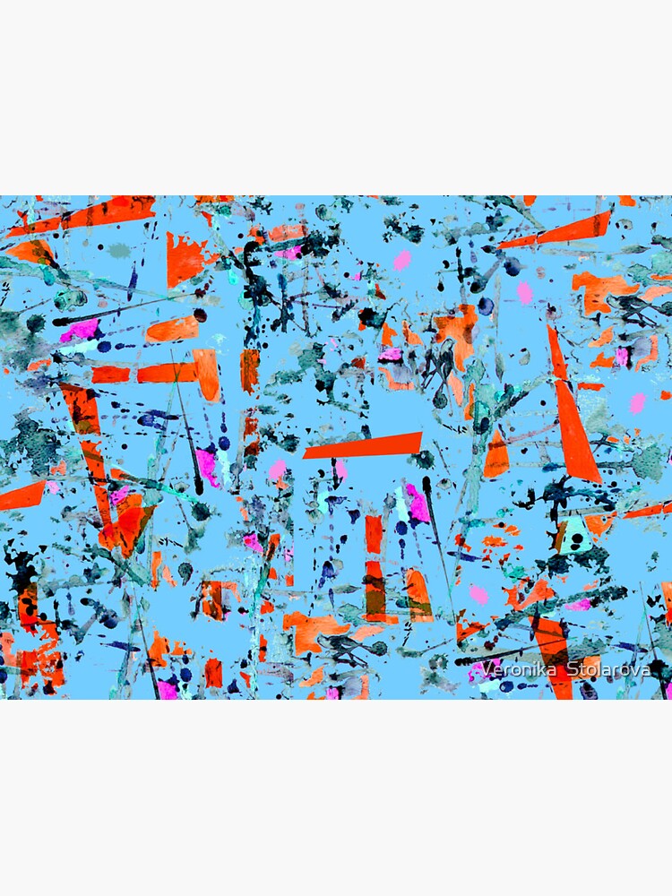 "blue abstract " Sticker by veronika1995 | Redbubble