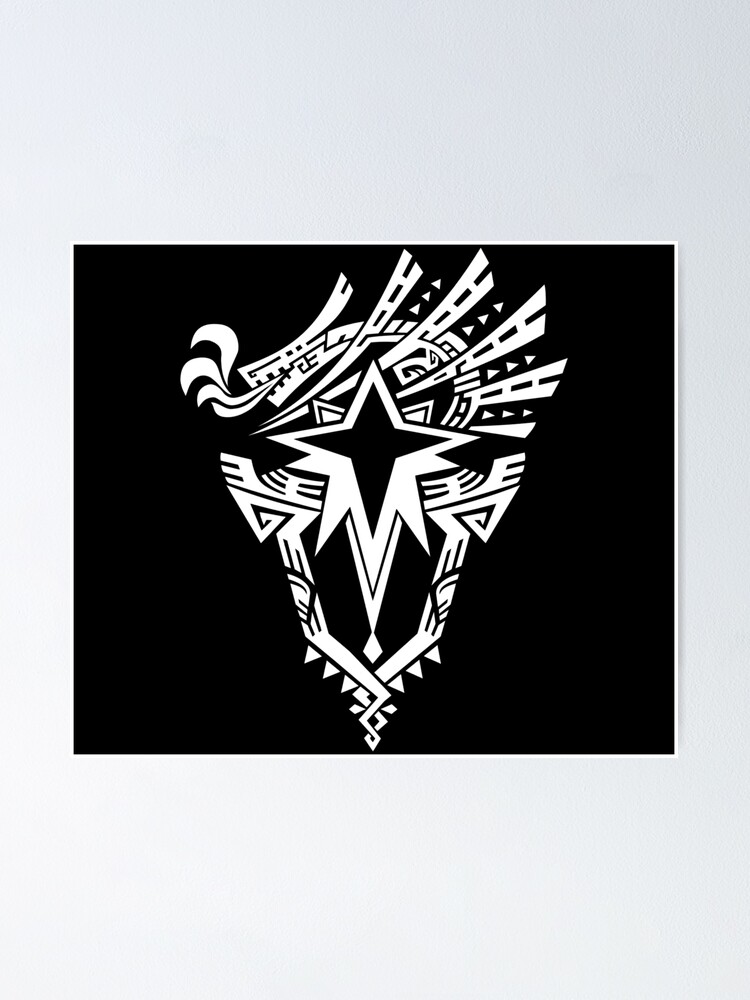 "Monster Hunter World Iceborne - Logo (white)" Poster for Sale by ...