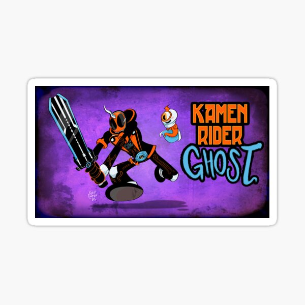 "Kamen Rider Ghost (with BG)" Sticker by TVsKyle | Redbubble