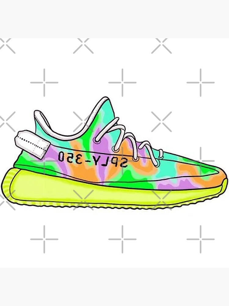 "Tie-Dye Yeezy" Sticker by SellinStickers | Redbubble