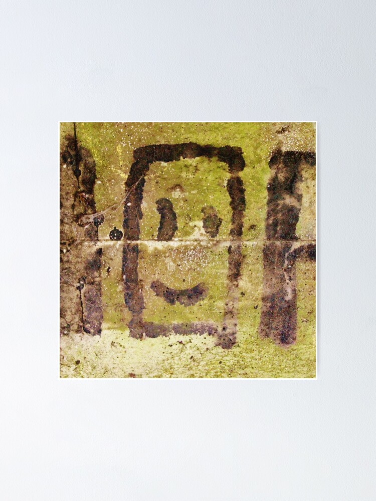 "Concrete Smiley- Street Art" Poster for Sale by VJNewman | Redbubble