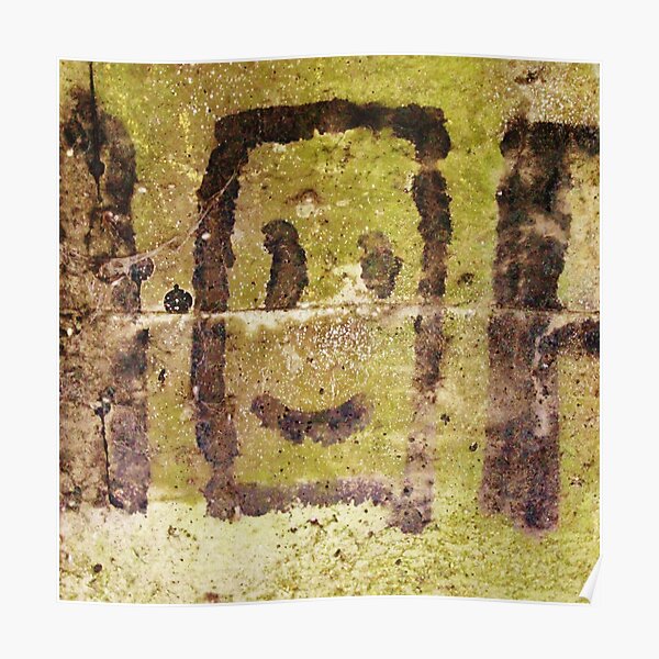 "Concrete Smiley- Street Art" Poster for Sale by VJNewman | Redbubble