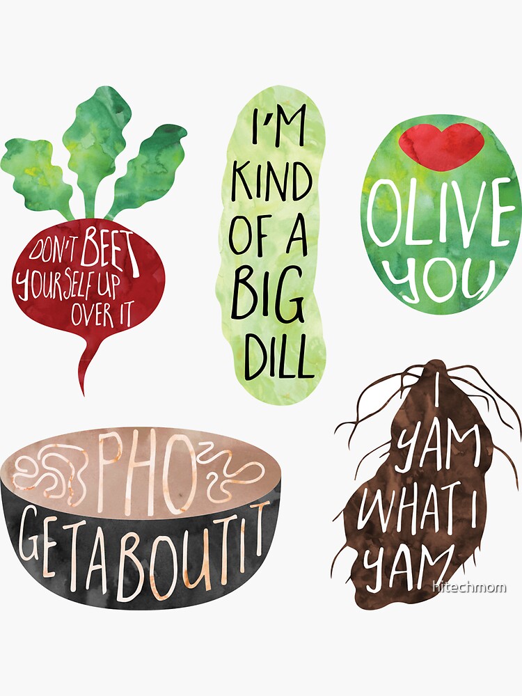 "Pack of stickers - puns stickers, pun stickers - funny sticker pack ...