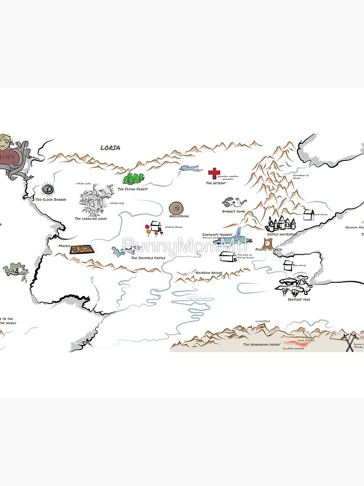 "Fillory Map (with Hand Writing Quest)" Throw Blanket for Sale by ...