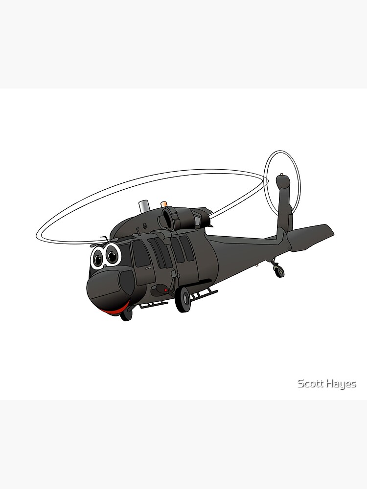 "UH 60 Cartoon Helicopter" Throw Blanket for Sale by Graphxpro | Redbubble