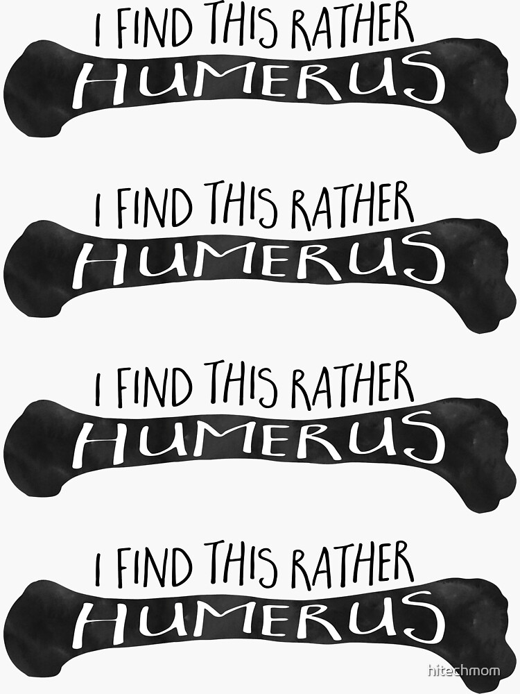 "I find this rather humerus sticker pack - pack of 4 stickers - great ...