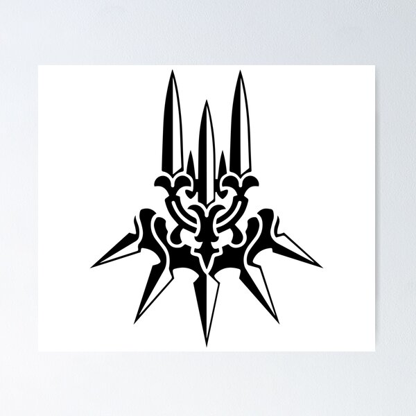 "NieR: Automata - Yorha Symbol (black)" Poster for Sale by ASTlogo ...