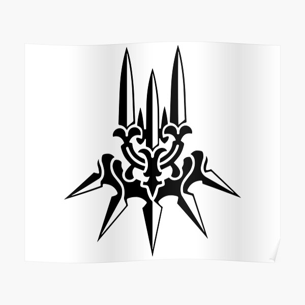 "NieR: Automata - Yorha Symbol (black)" Poster for Sale by ASTlogo ...