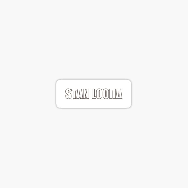 "Simple “Stan Loona“ design // minimalist" Sticker by SamiraVincent ...