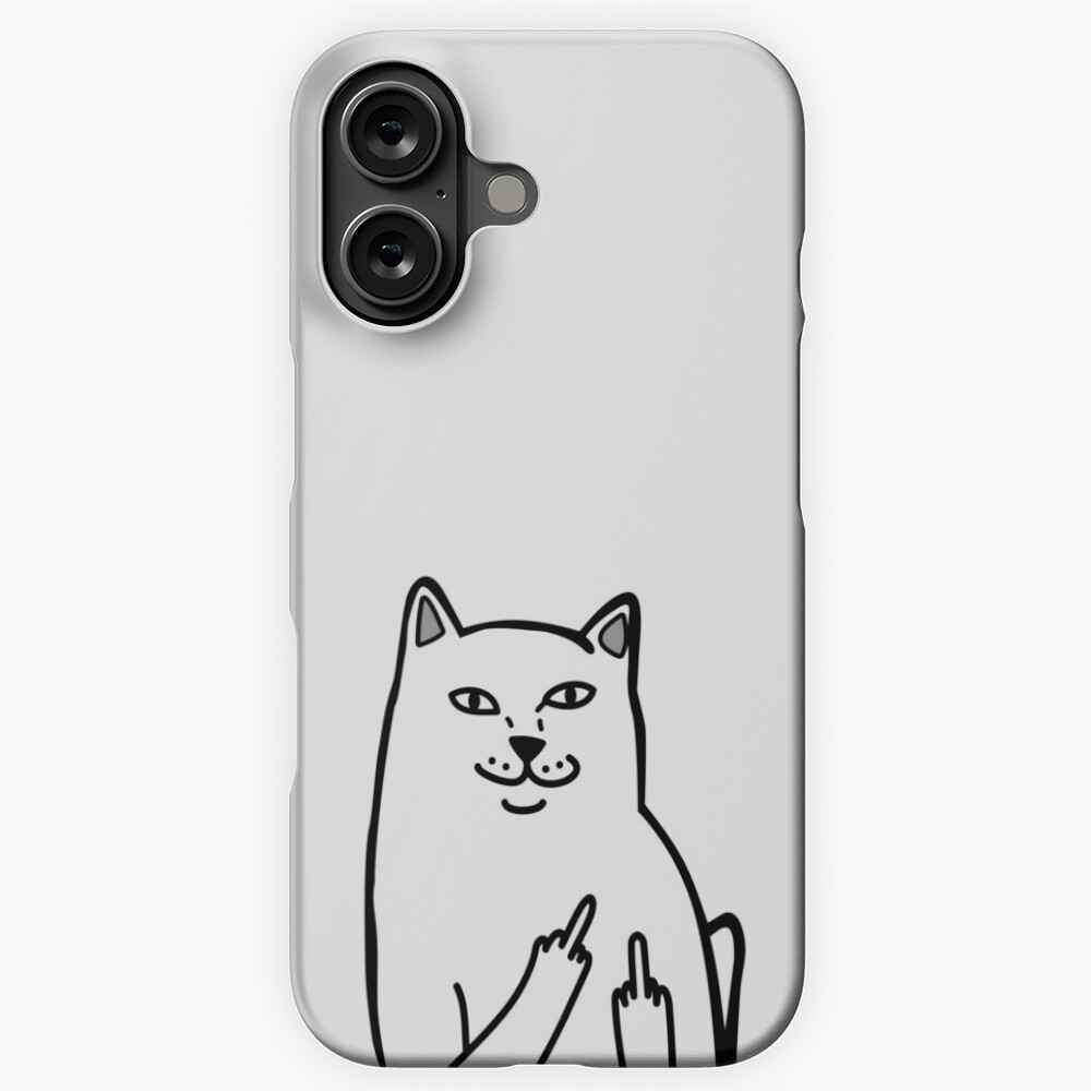 "Cat Flip Off" Sticker for Sale by vicksilvap | Redbubble