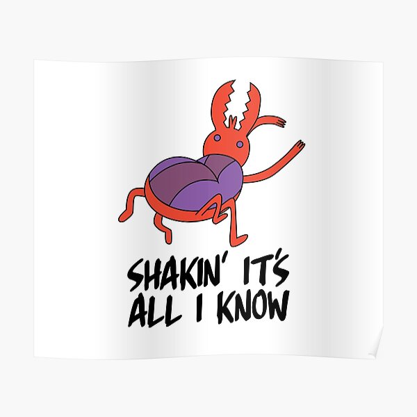 "Adventure Time Dancing Bug" Poster for Sale by TheCosmicBeetle | Redbubble