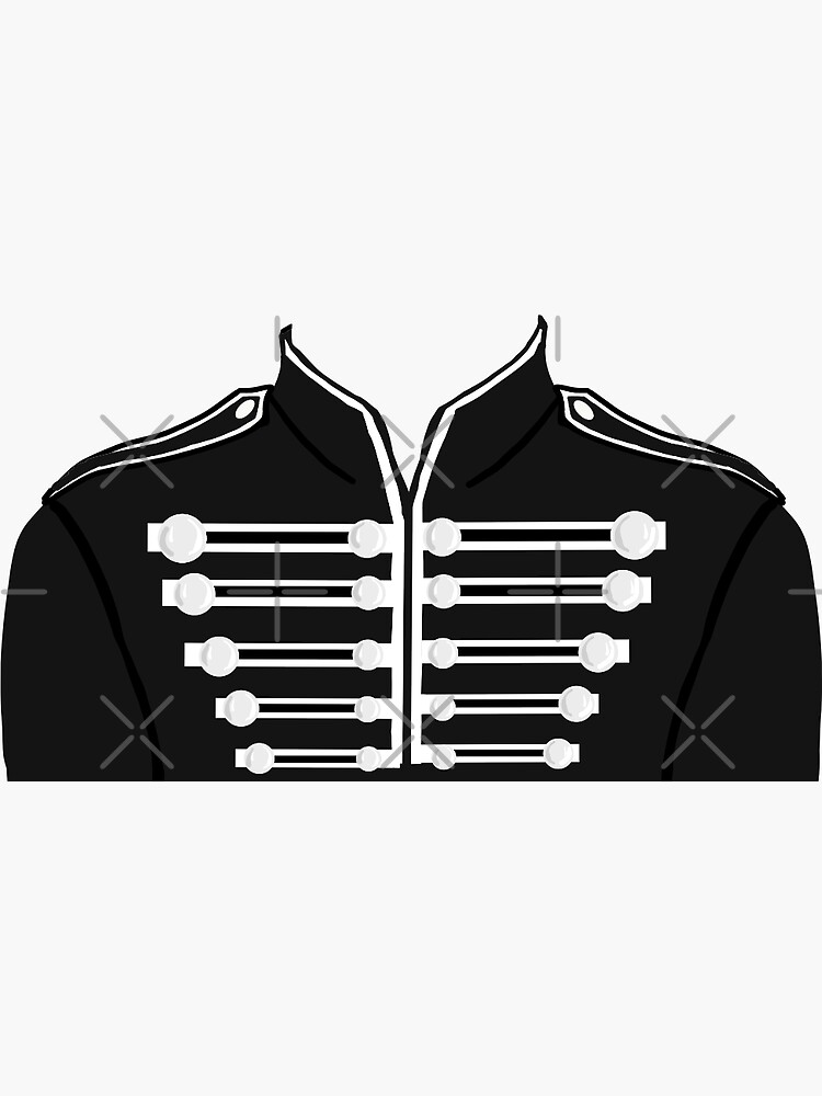 "Black Parade jacket" Sticker by Dinneendraws | Redbubble