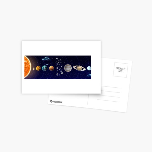 "Solar System" Postcard for Sale by alexrow | Redbubble