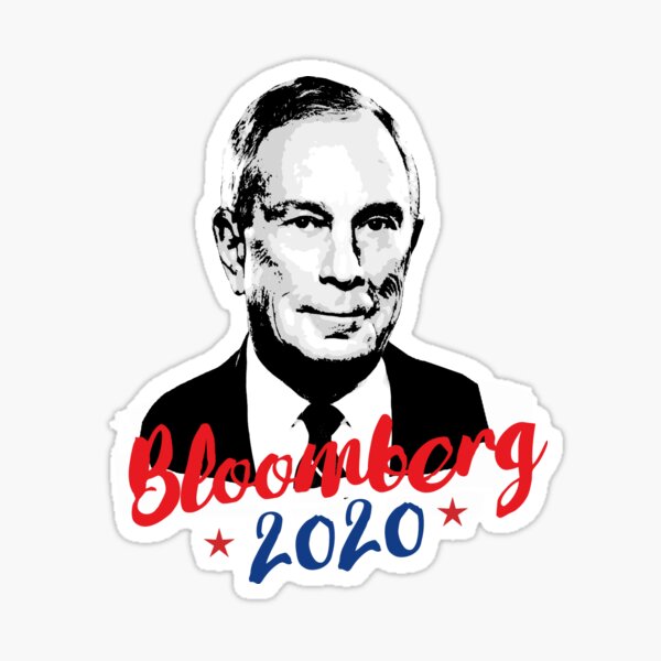 "Bloomberg 2020" Sticker for Sale by popdesigner | Redbubble