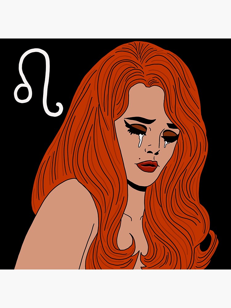 ""Sad Girls" Collection: Leo" Sticker by lemondropmarket | Redbubble
