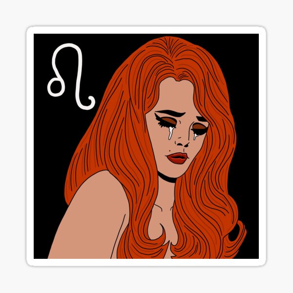 ""Sad Girls" Collection: Leo" Sticker by lemondropmarket | Redbubble