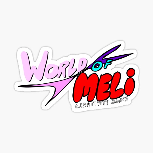 "World of Meli: Logo" Sticker for Sale by WorldOfMeli | Redbubble