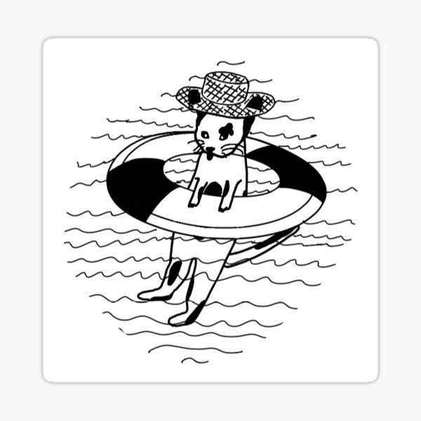 Chilled Cat Stickers | Redbubble