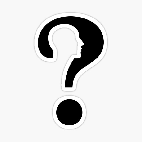 "Question mark" Sticker for Sale by Dorcas89 | Redbubble