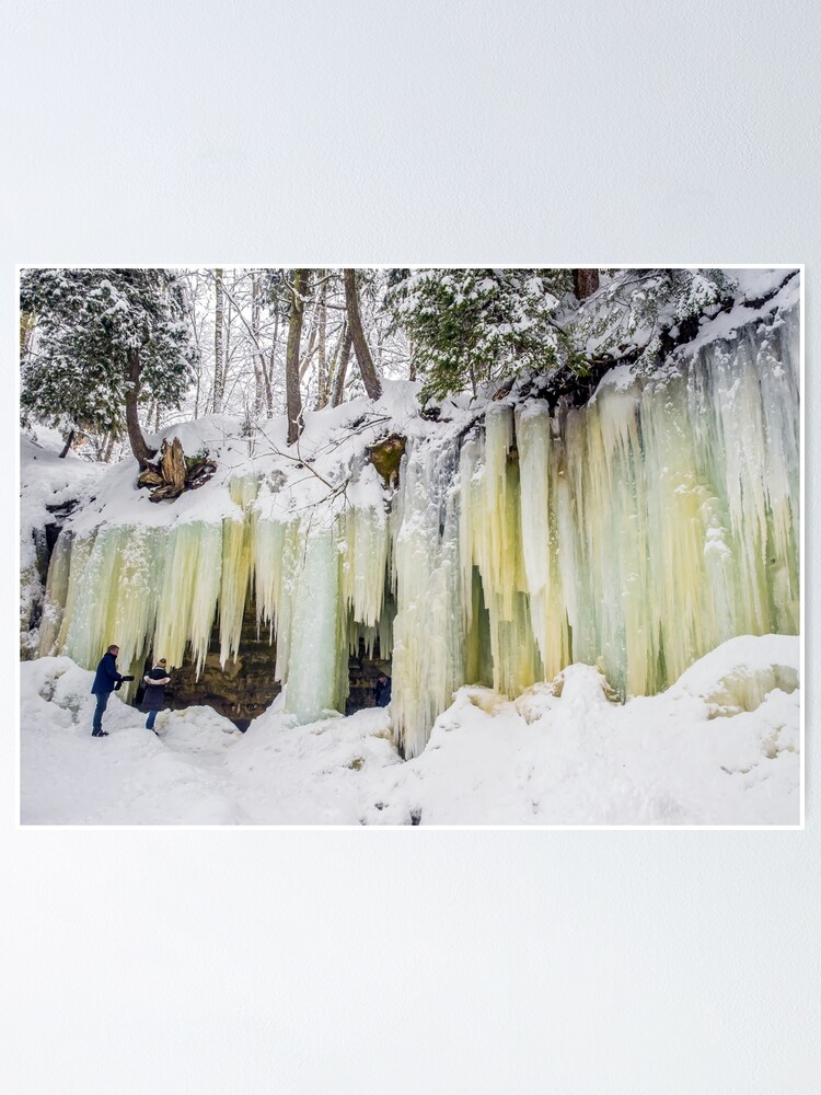 "Eben Ice Cave" Poster for Sale by algill | Redbubble