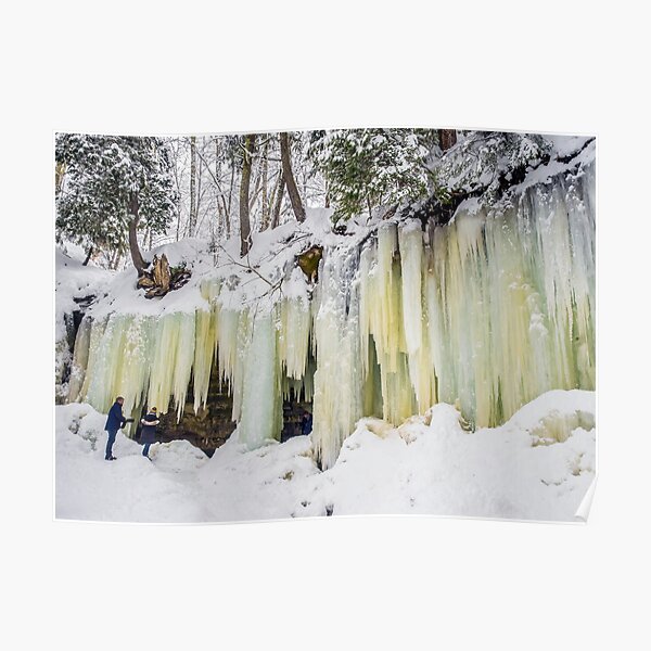 "Eben Ice Cave" Poster for Sale by algill | Redbubble