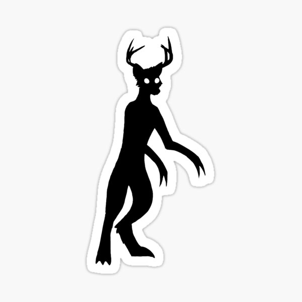 "Skinwalker mid transformation" Sticker for Sale by RosewolfArt | Redbubble