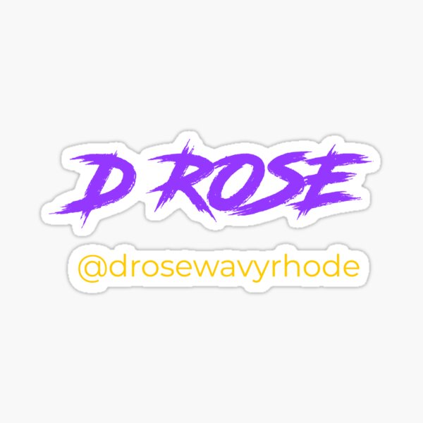 "D Rose Official Logo" Sticker for Sale by drose32 | Redbubble