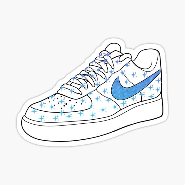"blue air force 1 sticker" Sticker for Sale by Altogether | Redbubble