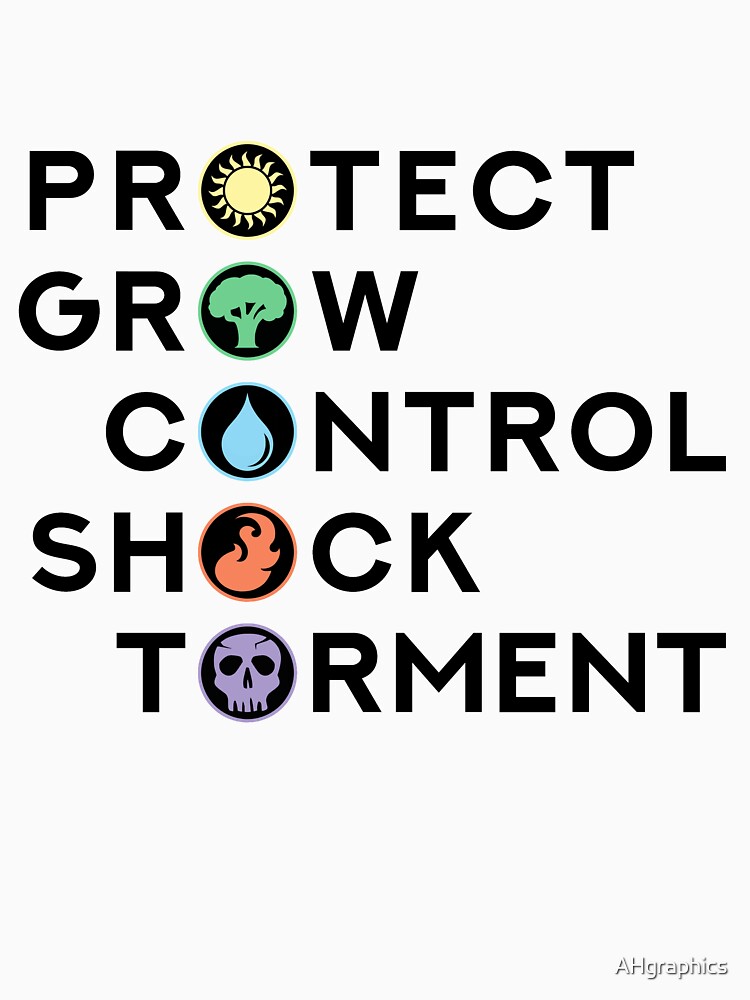 "Magic Mana Attributes" T-shirt for Sale by AHgraphics | Redbubble ...