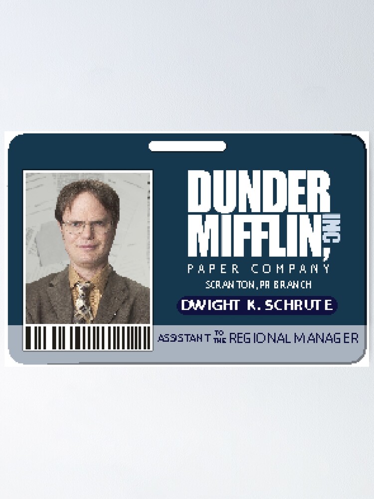 Dwight Schrute Name Tag Free Printable