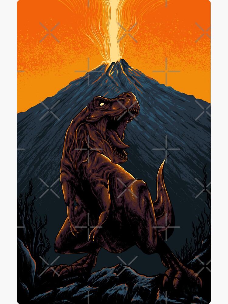 "Last T-Rex" Sticker by renju1902 | Redbubble