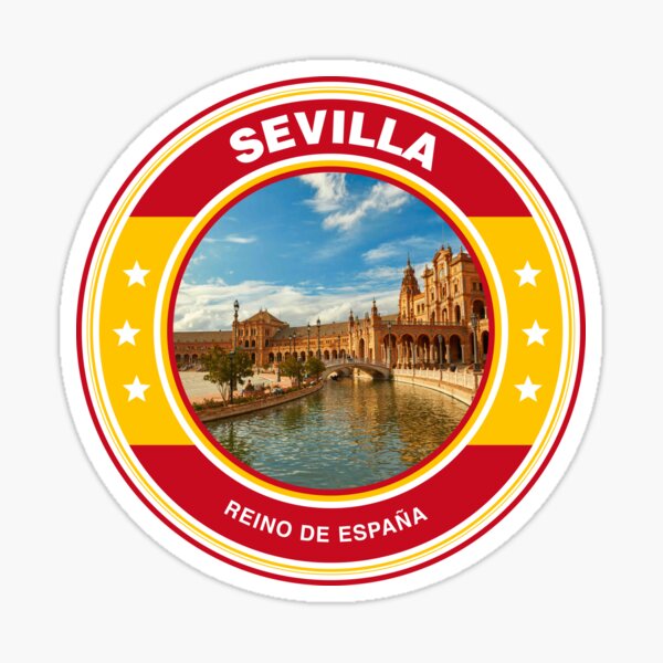 "Visit Sevilla Love Spain" Sticker for Sale by HelloFromAja | Redbubble