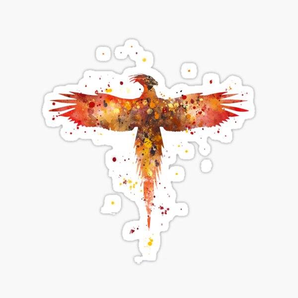 "Phoenix" Sticker for Sale by MonnPrint | Redbubble